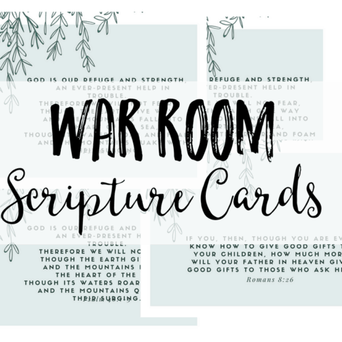 War Room Scripture Cards – Mulberry Wind Acres